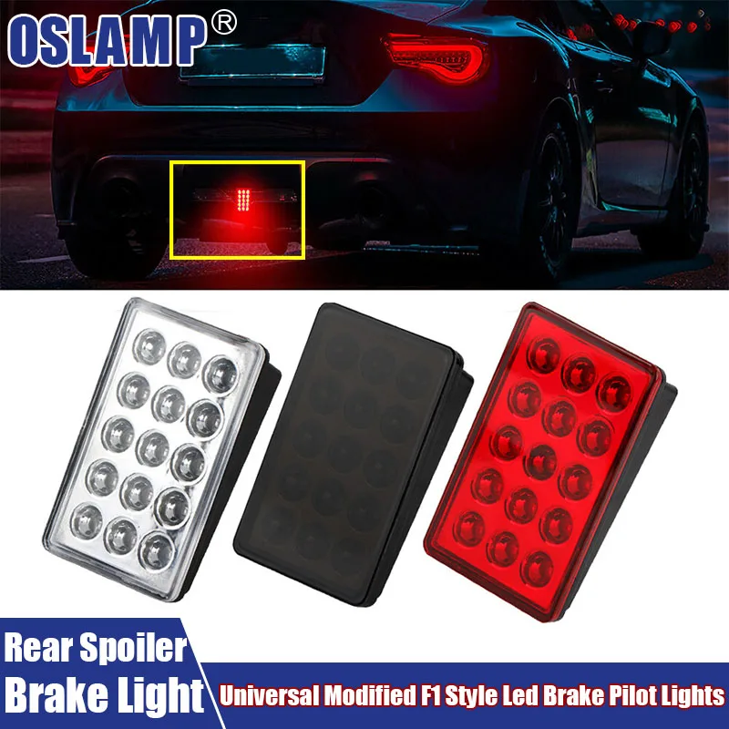 Led Brake Light For Car 15LED F1 Style Universal Shell Pilot Light Auto ...