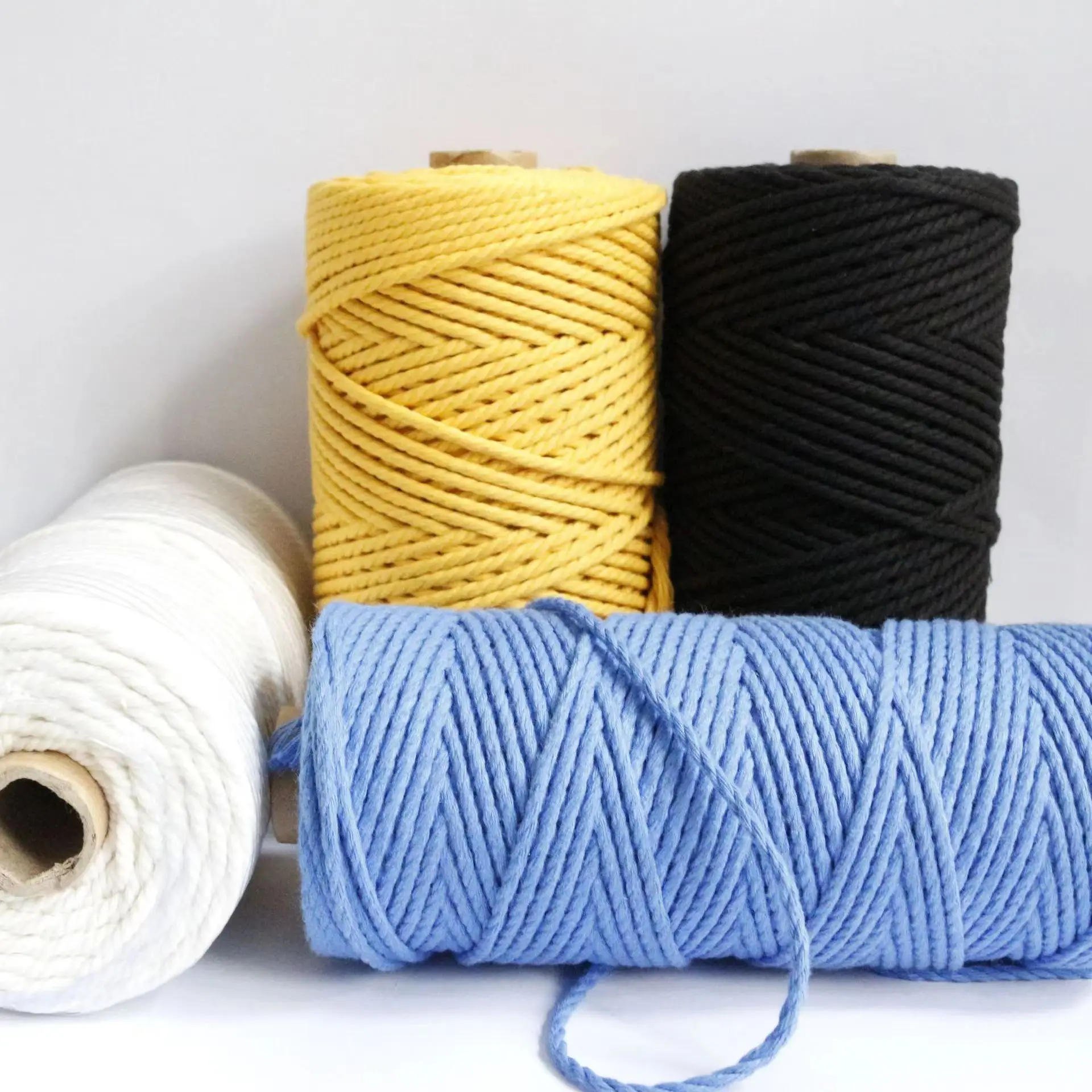 3mm 10M Hand Cut Macrame Cord Cotton Rope String Artesanato DIY ...