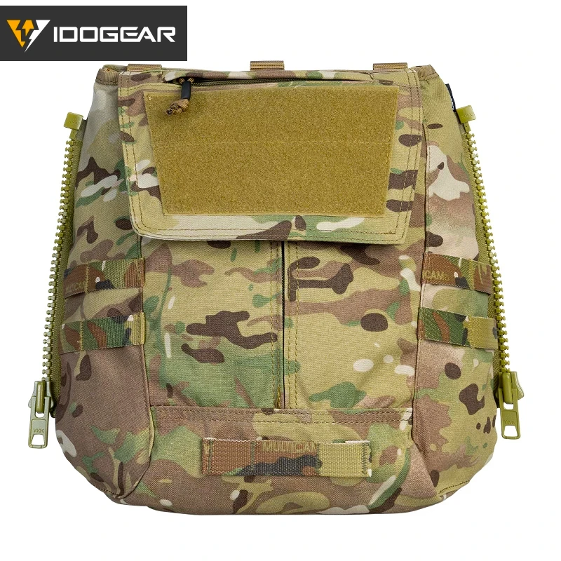 Idogear Tactical Panel Zip On Pouch Military Backpack Plate Carrier Bag ...