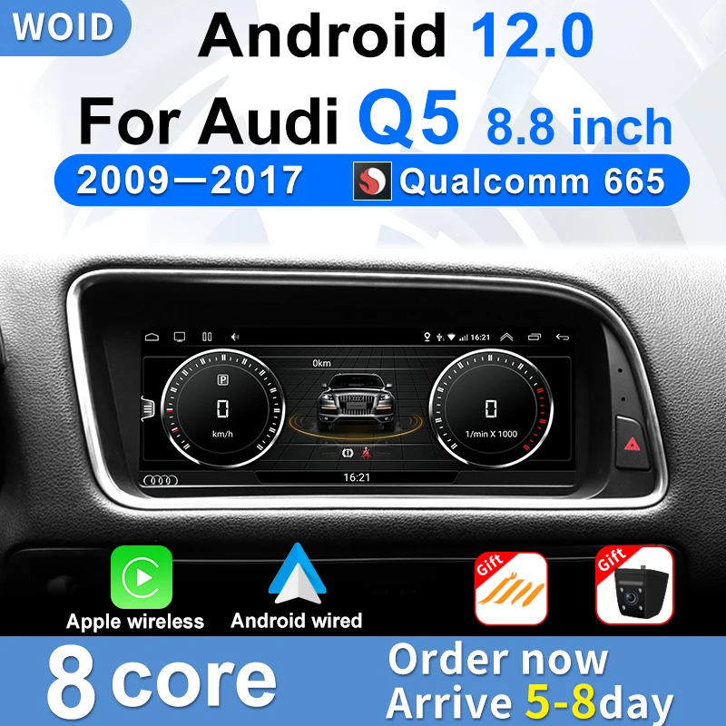 Qualcomm-8-8-Android-12-System-Car-Radio-Video-Stereo-For-Audi-Q5-2009 ...