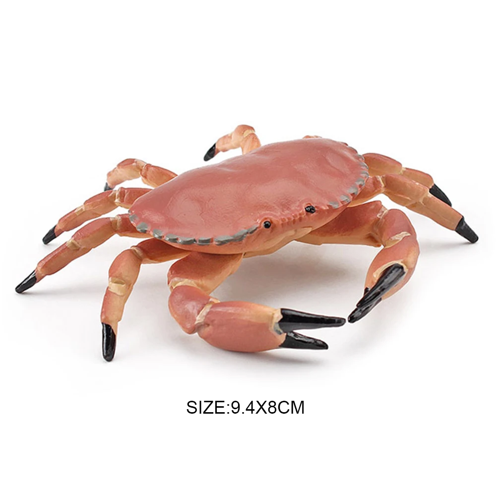 Simulation Ocean Sea Life Action Figure Crab Realistic Miniature ...