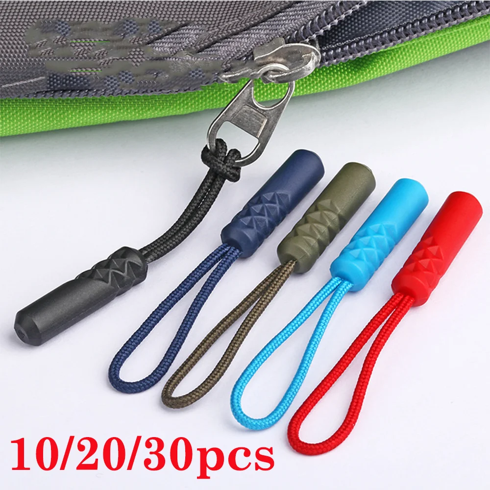 10pcs-set-10-Color-Zippers-Pull-Puller-End-Fit-Rope-Tag-Replacement ...