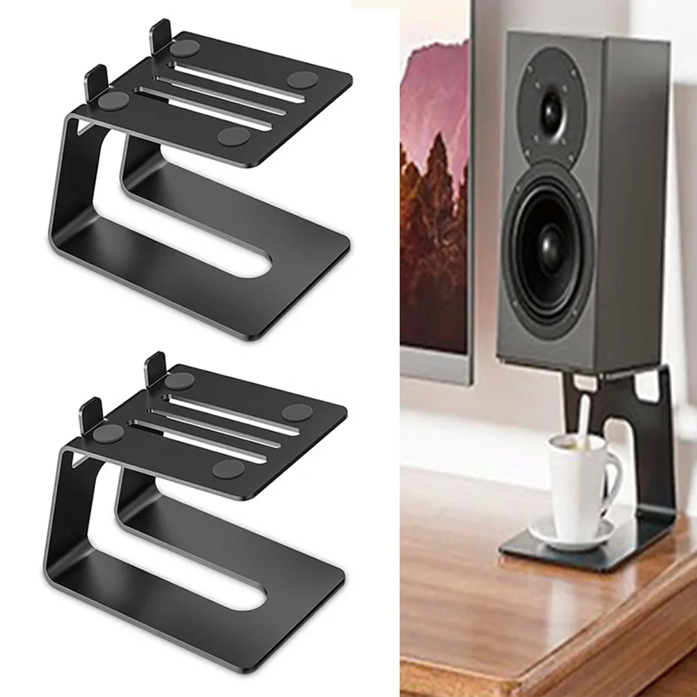 2pcs-Desk-Speaker-Audio-Stand-Studio-Monitor-Riser-For-Bookshelf ...