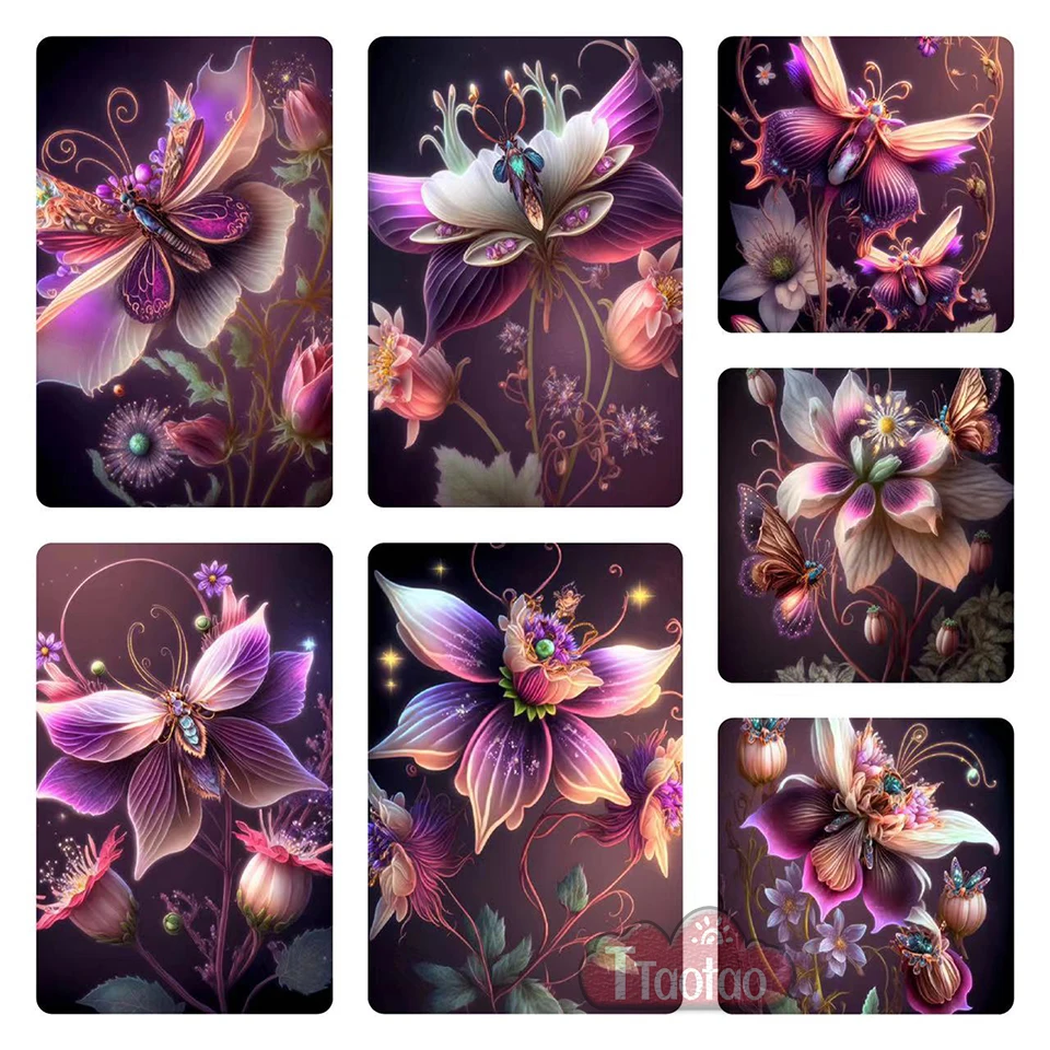 5D-Dream-Flower-Diamond-Painting-Fantasy-Full-Square-Round-Drill-Mosaic ...