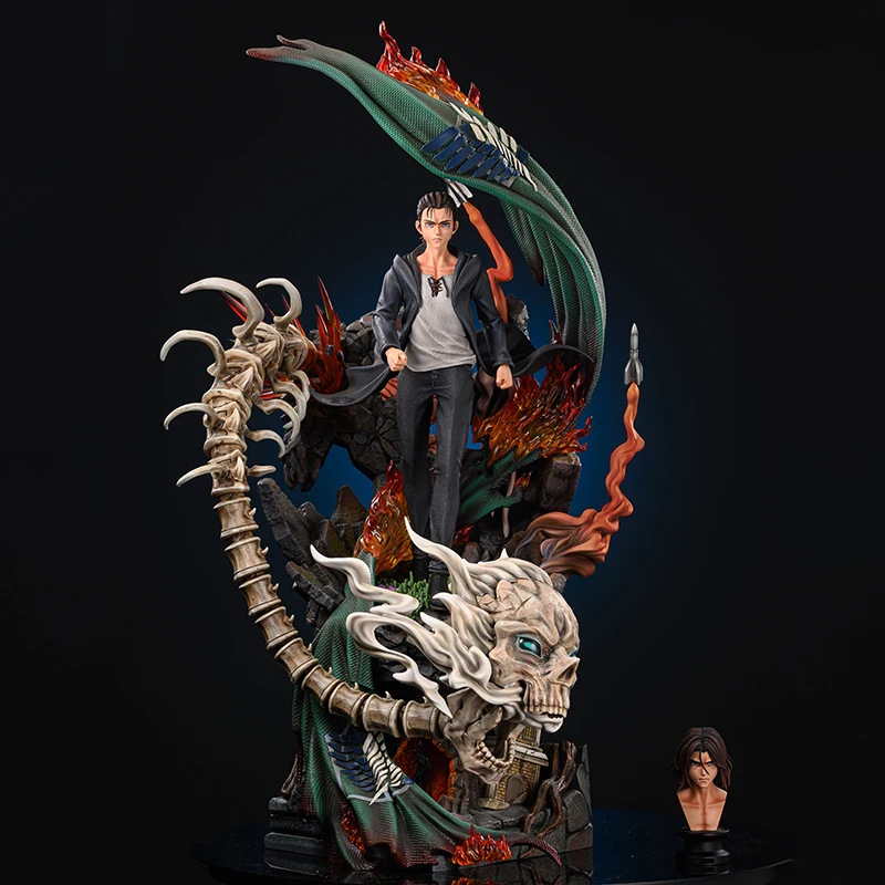 YOLO Attack on Titan Eren Jaeger Resin GK Limited Statue Figure Model
