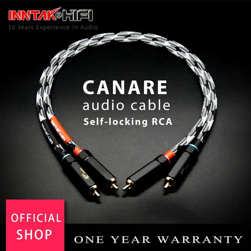 Hifi CANARE 4E6S Audio Cable Self-locking RCA For Preamp Amplifier DAC ...