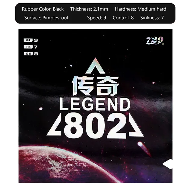 729 Friendship 802 Legend SP Table Tennis Rubber Short Pimples-out Ping Pong Rubber with Elastic ...