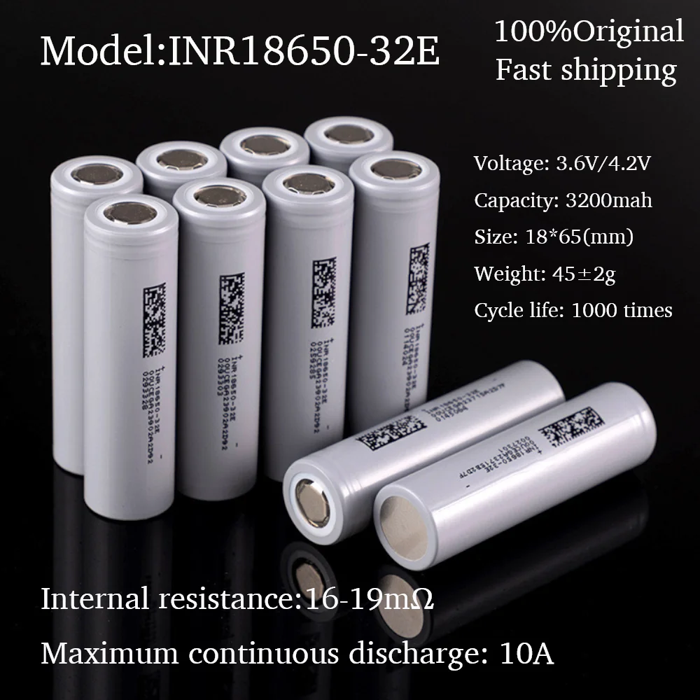 1~10PCS Original Grade A 18650 Battery 3.6V 3200mAh 10A Discharge ...