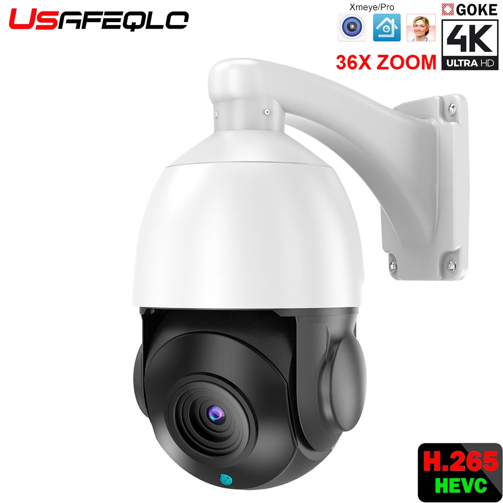 PoE IP PTZ 4K 8MP 5MP Surveillance Dome Security Camera 36X Zoom IR 100m 360° Pan Range IR 100m ...