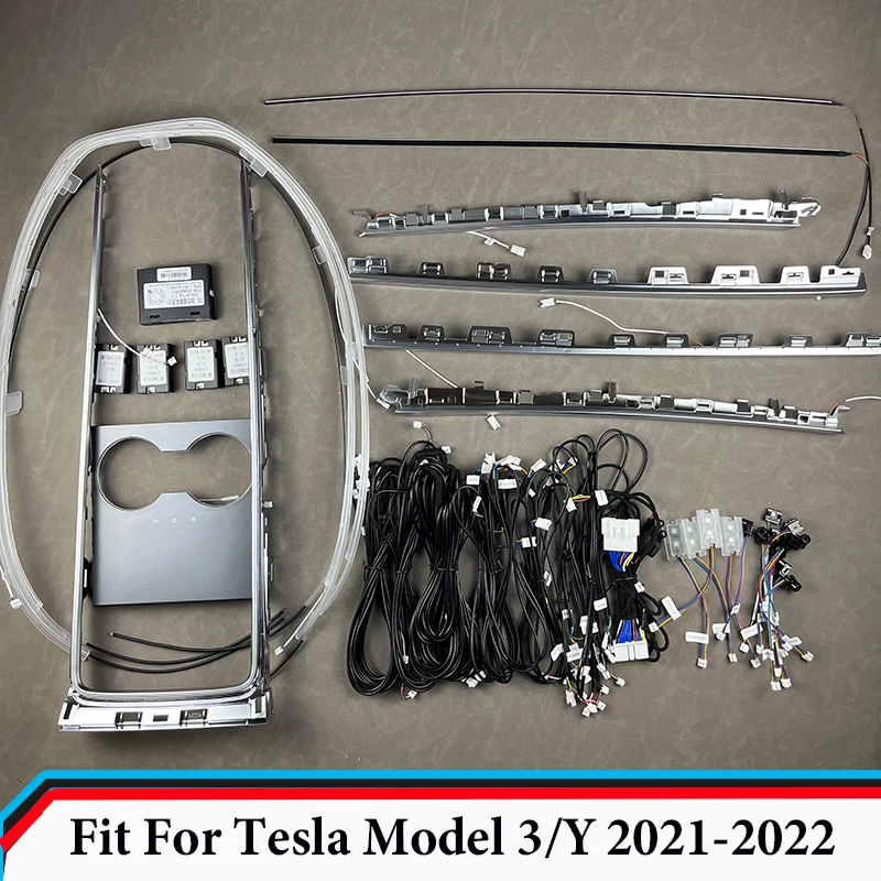 New-Design-Dynamic-Shadow-Active-Atmosphere-Lamp-Fit-for-Tesla-Model-3 ...