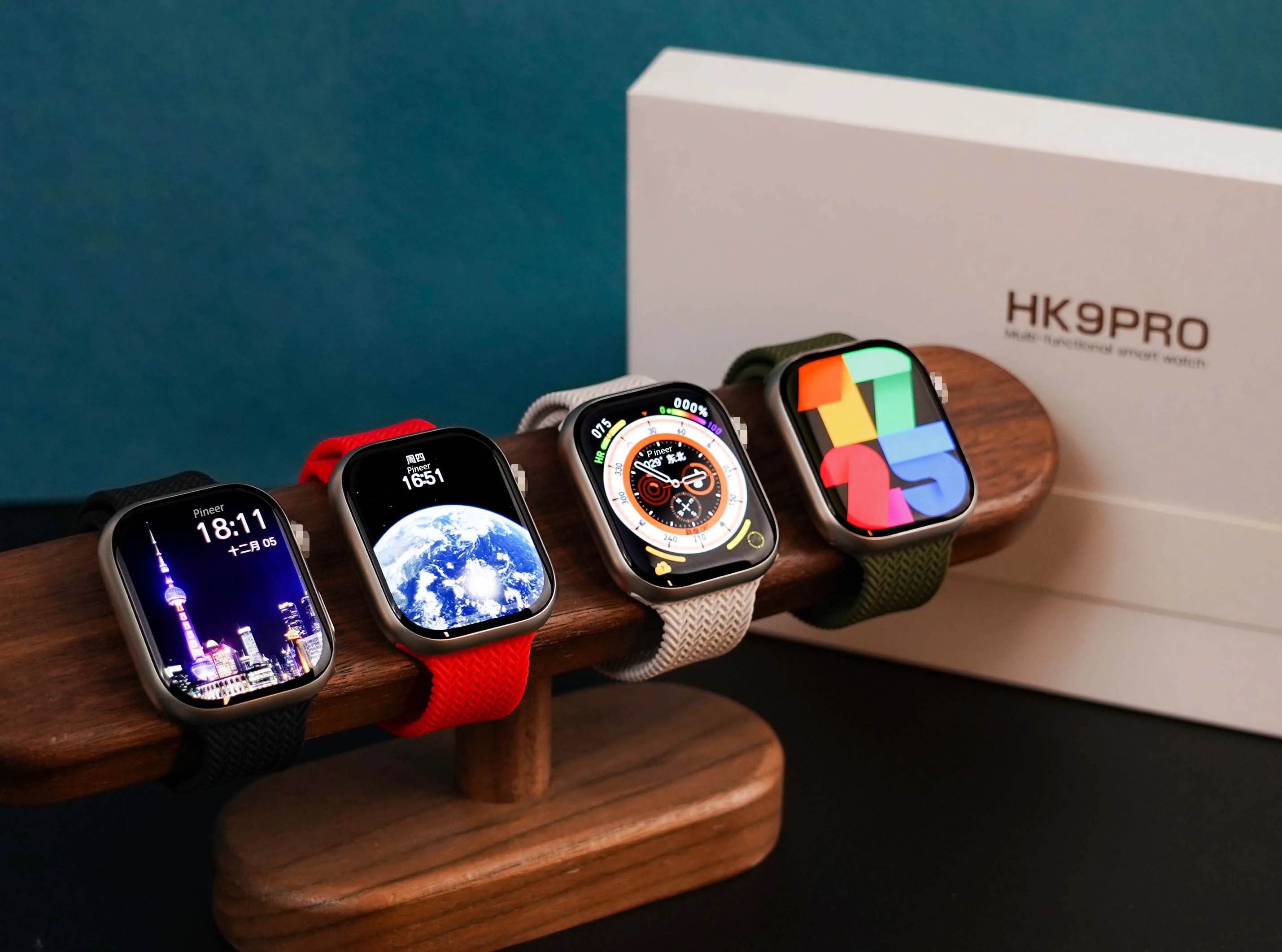 HK9 PRO AMOLED Relógio Inteligente Série 8 2.02 "HD Tela Infinita ...