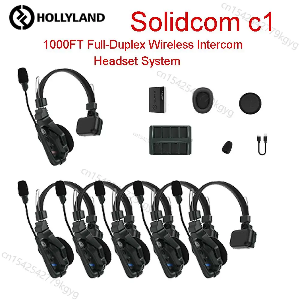 Hollyland-Solidcom-C1-Wireless-Intercom-Communication-Headset-Remote ...