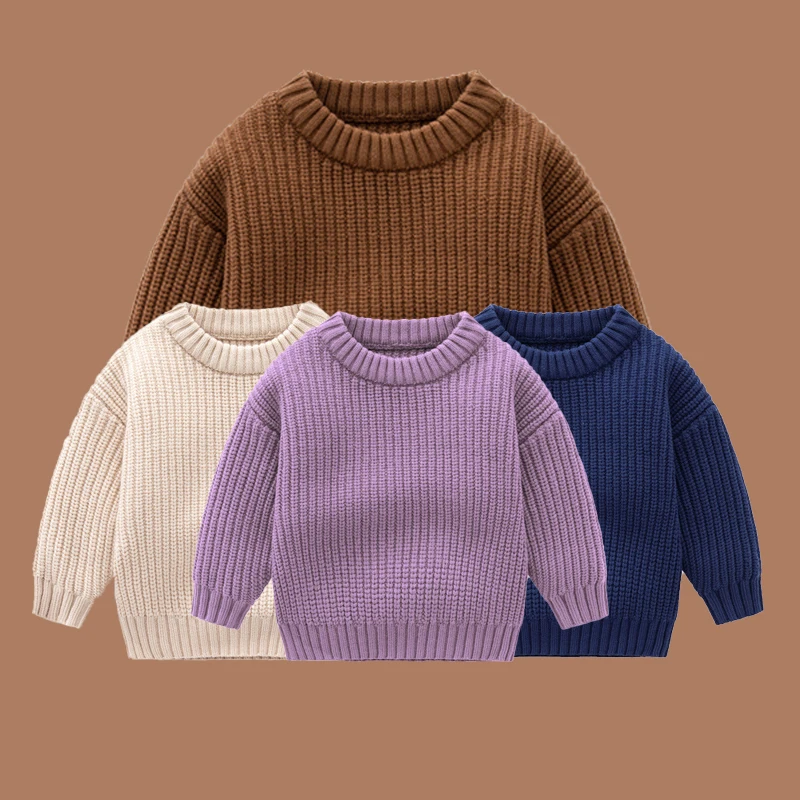 Knitted Winter Baby Jumper - Sweetpea Clothing