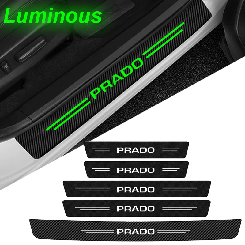 Luminous Car Door Sill Threshold Protective Trunk Bumper Guard Stickers ...
