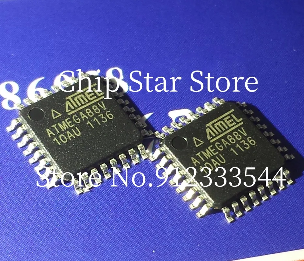 5-50pcs-ATMEGA88V-10AU-ATMEGA88V-TQFP32-8Bit-MCU-Microcontroller-Low ...