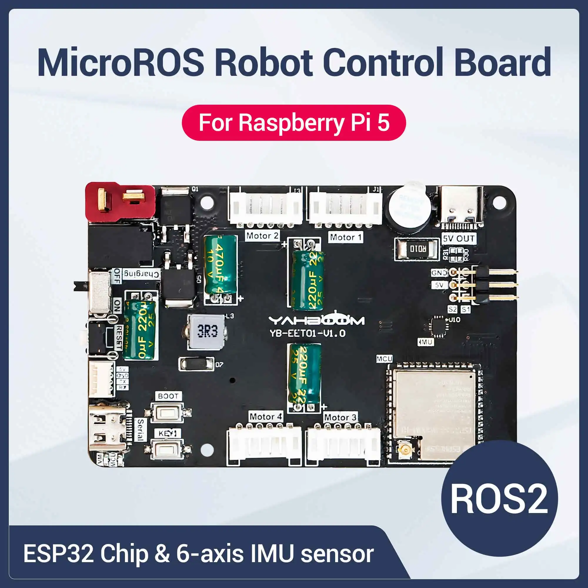 Raspberry-Pi-5-Robot-Expansion-Board-ESP32-Control-Board-With-6-Aixs ...