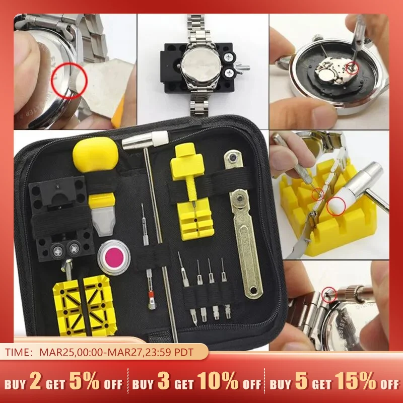 12pcs-Multi-Function-Watch-Prying-Knife-Watch-Case-Opener-Stainless ...