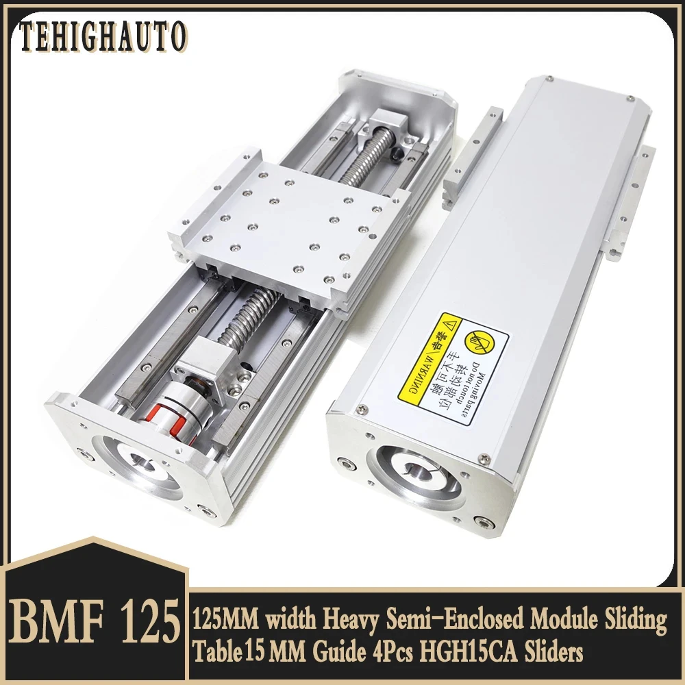 125MM-width-Heavy-Semi-Enclosed-Module-Sliding-Table-15MM-Guide-4Pcs ...