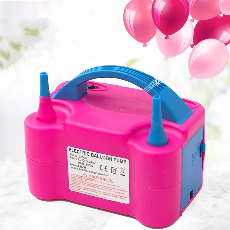 Electric-Balloon-Air-Pump-Inflatable-Dual-Nozzle-Globos-Machine ...