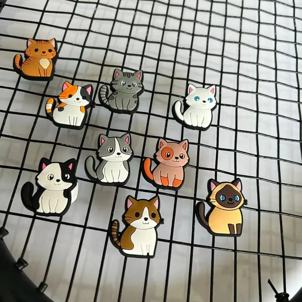 Cartoon Cat Tennis Racket Damper Silicone Durable Tennis Racket Shock ...