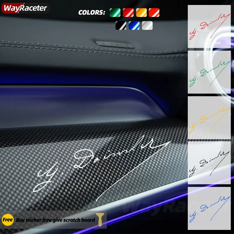 Car-Interior-Body-Window-Sticker-Trunk-Signature-G-Daimler-Decal-For ...