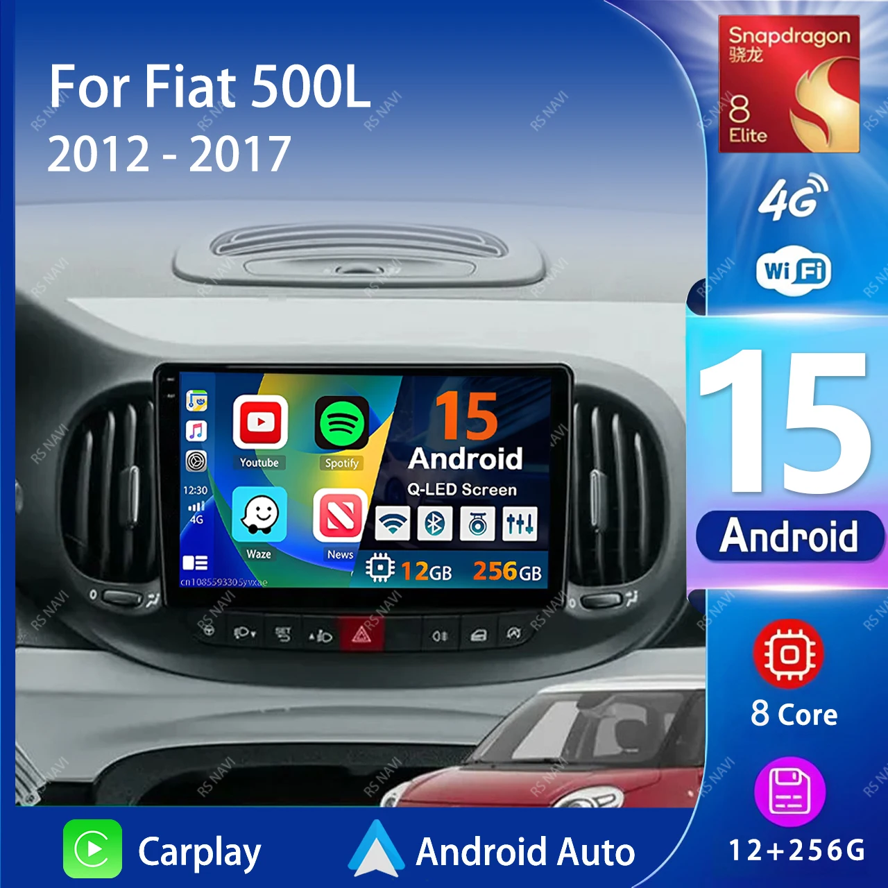 Android 15 Carplay Auto 2K Screen Car Radio BT Multimedia Player For ...