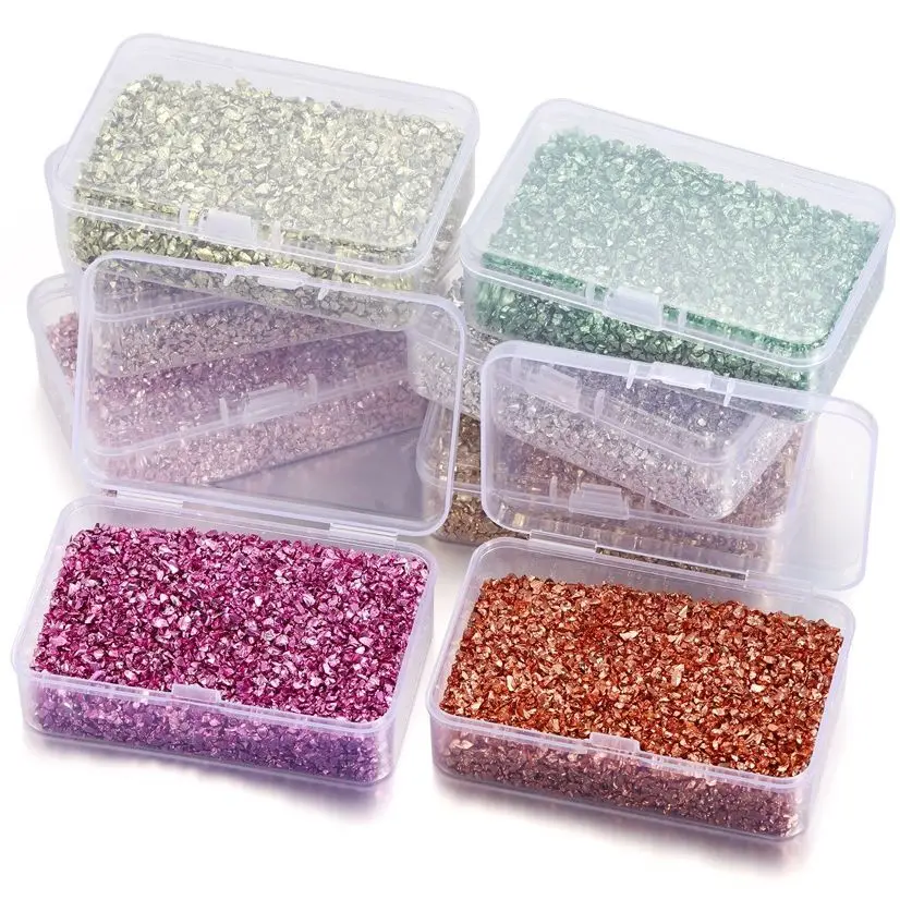 30-80g Crushed Glass Stones Resin Filling for DIY Epoxy Resin Silicone ...