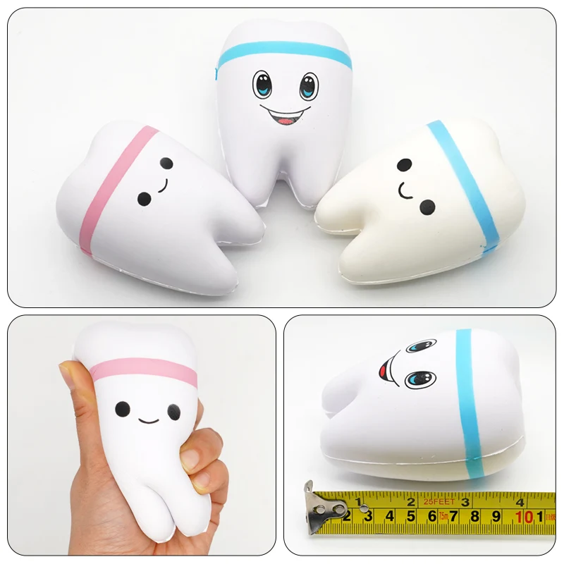 Teeth-Shape-Toy-Slow-Rising-Stress-For-Children-Cute-Cartoon-Squishy ...