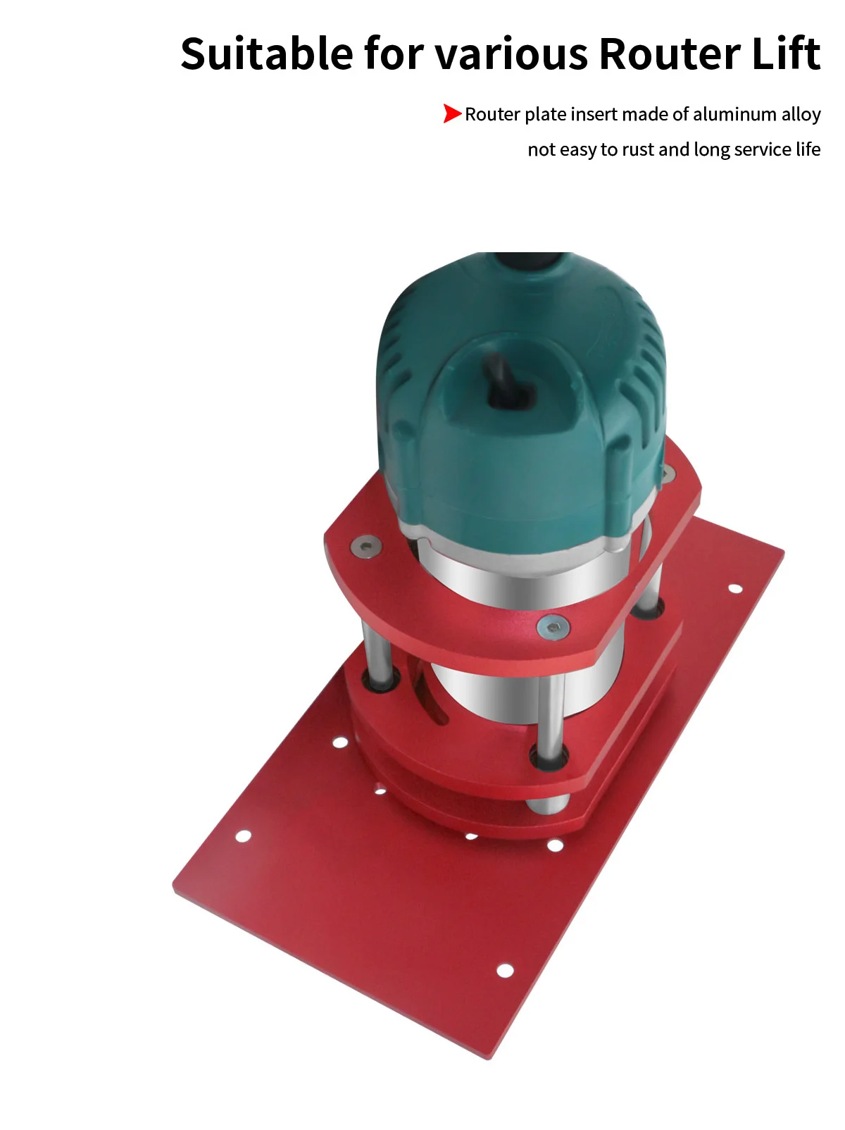 Wnew Single Black Plate Router Lift With Fixed Base Aluminum Router ...