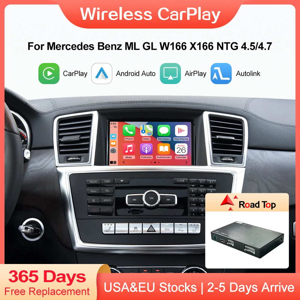 CarPlay-inal-mbrico-Android-Auto-para-Mercedes-Benz-ML-GL-W166-X166 ...