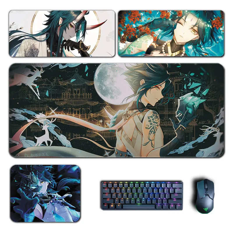 Xiao Mouse Pad Genshin Impact Mousepad Yeksha Conqueror of Demons ...