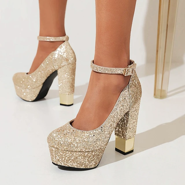 Sparkly Silver Heels For Prom