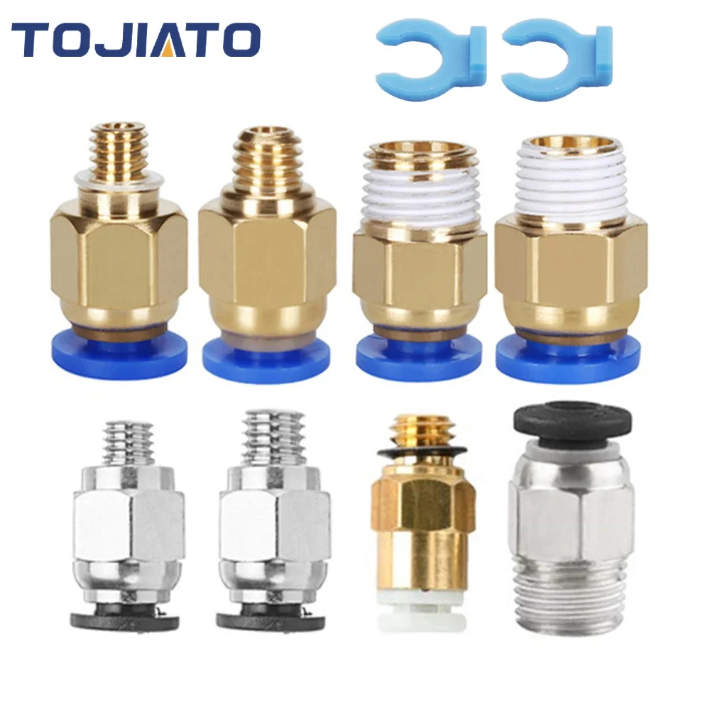 5/10Pcs Pneumatic Connector For 3D Printer Parts Bowden Extrude Quick ...