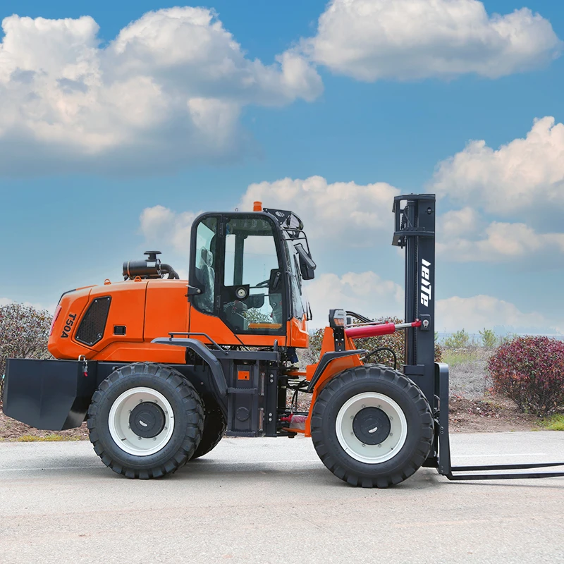 China-4x4-4-wheel-Articulated-Telehandler-Off-Road-All-Rough-Terrain ...