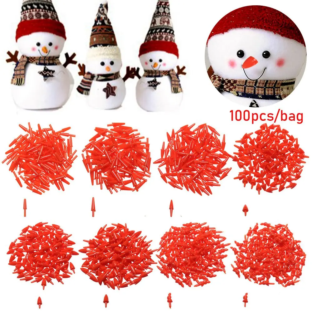 100Pcs-Bag-Plastic-Snowman-Red-Nose-8-Sizes-Craft-DIY-Doll-Nose-Santa ...