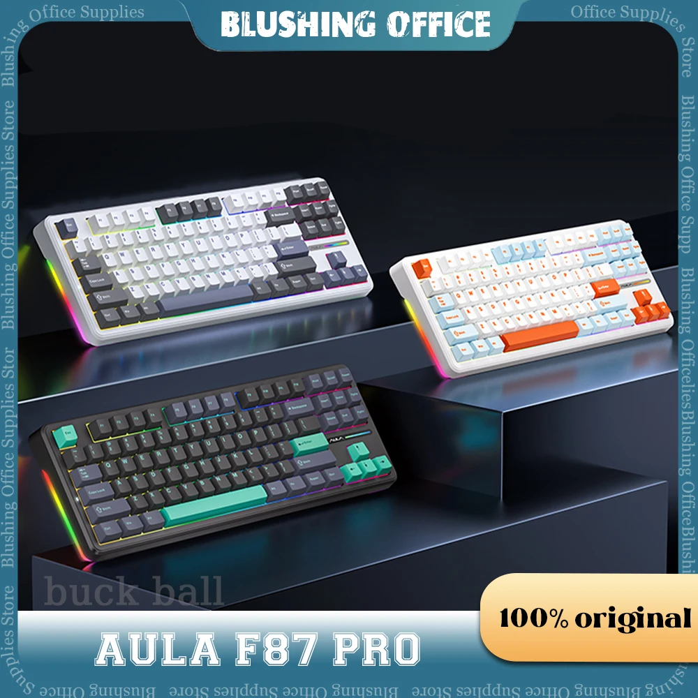 Aula-F87-Pro-Wireless-Mechanical-Keyboard-3-Mode-Bluetooth-Full-Keys ...