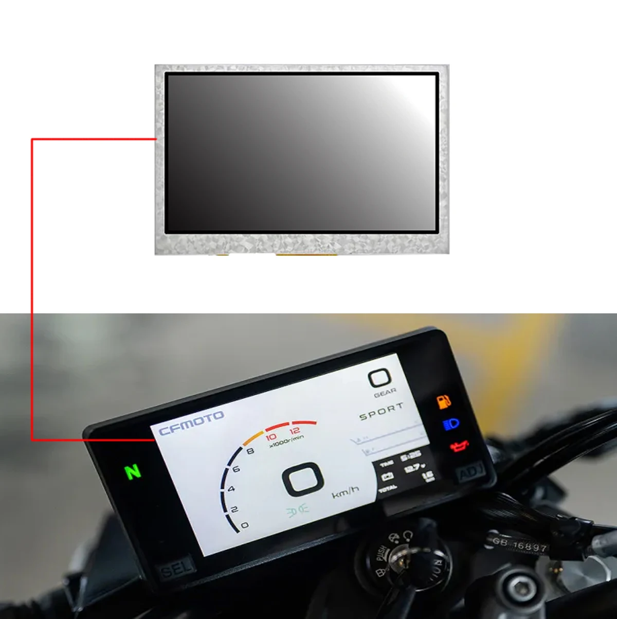 Motorcycle-Dashboard-Lcd-Display-For-CFMOTO-250NK-400GT-250RS-650GT ...