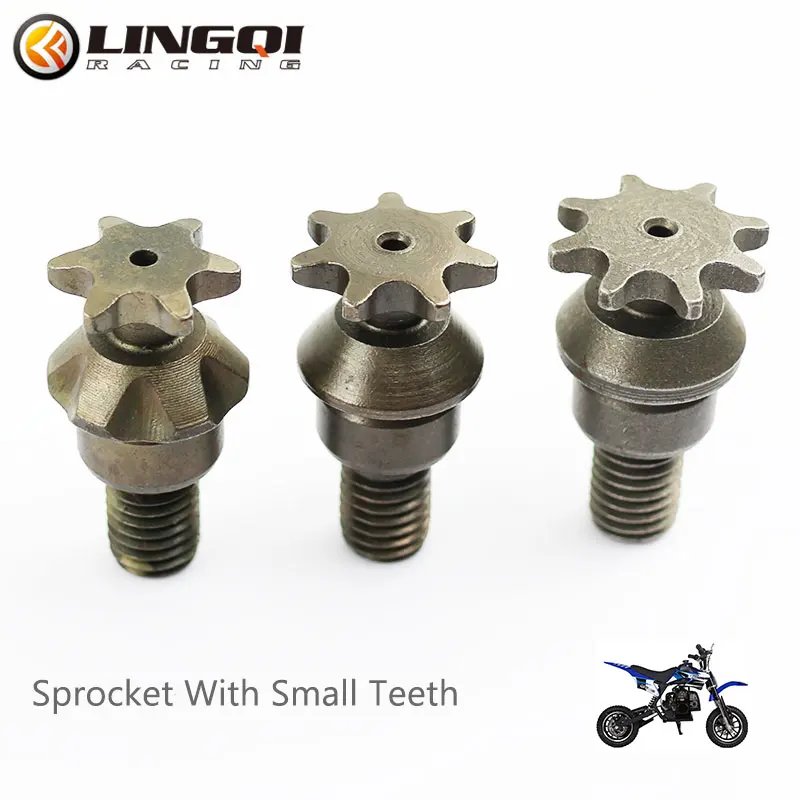 LINGQI-Pit-Dirt-Bike-Front-Pinion-Sprocket-Motorcycle-Tooth-Chain-Gear ...