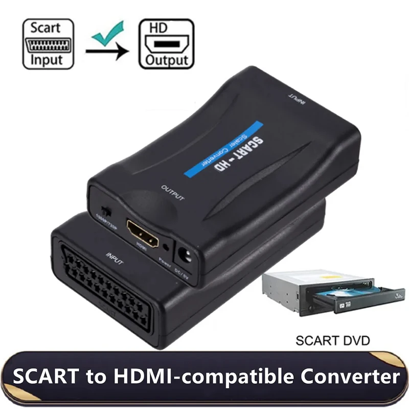 Conversor-de-udio-de-v-deo-compat-vel-com-SCART-para-HDMI-adaptador ...