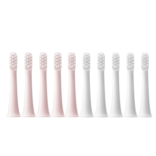 10PCS Replaceable For XIAOMI MIJIA T100 Brush Heads Sonic Electric Toothbrush Soft DuPont ...