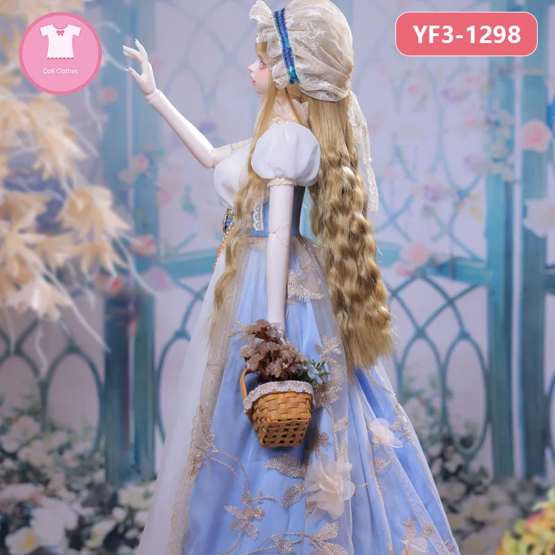 BJD Clothes 1/3 Momo Luzu Girl Body European Court Style Gauze Skirt ...
