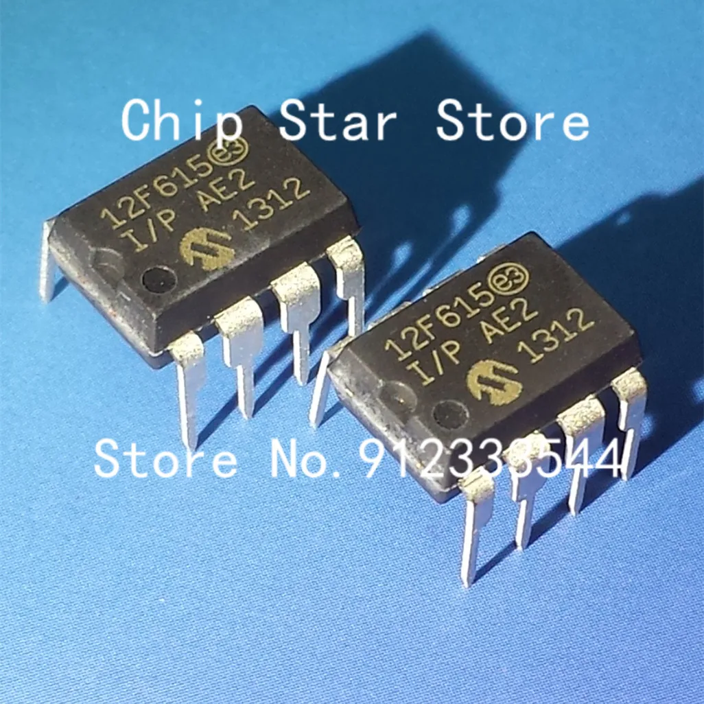 2pcs/Lot PIC12F615 I/P PIC12F615 8Bit Microcontrollers MCU DIP8 100%New ...