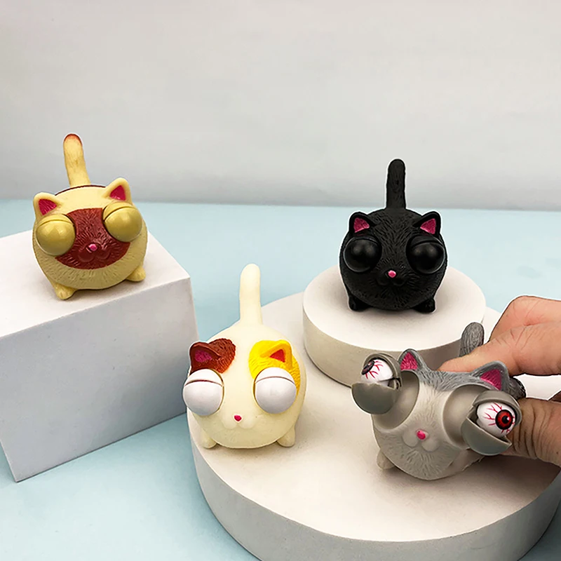 Creative-Boost-Cat-Eyes-Popping-Squeeze-Toys-Adult-Children-Animal-Anti ...