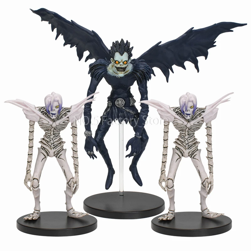 Novo 14 21cm anime death note figuras estátua ryuk rem pvc ação ...