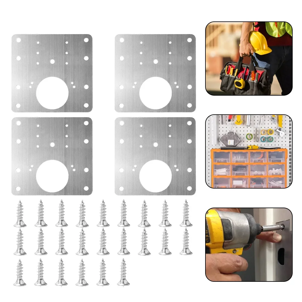 Practical-Hinge-Mount-Plate-Stainless-Steel-Repair-Tool-For-Furniture ...