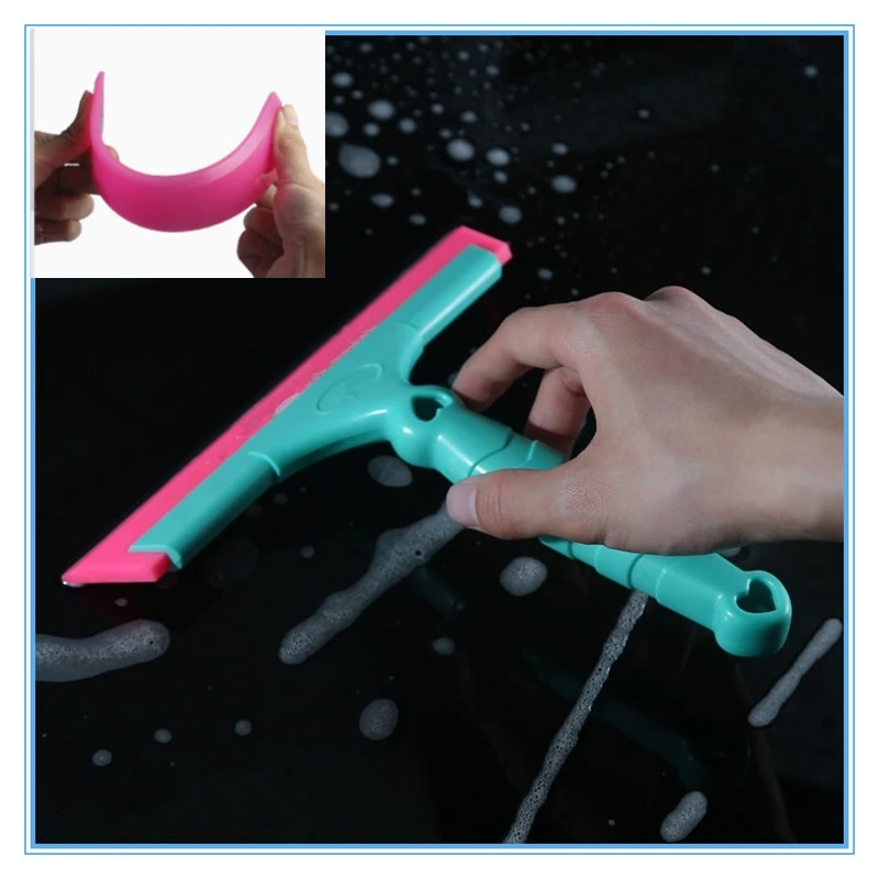 Wide Natural Rubber Scraper Squeegee with Extended Handle for Streak ...