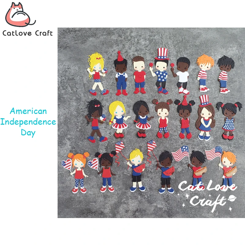 American Independence Day Metal Cutting Dies Scrapbooking Stencil Die ...