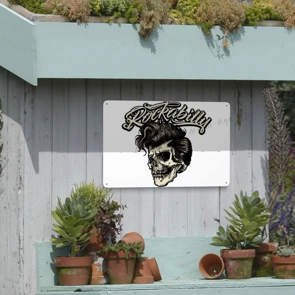 Rockabilly Skull Art