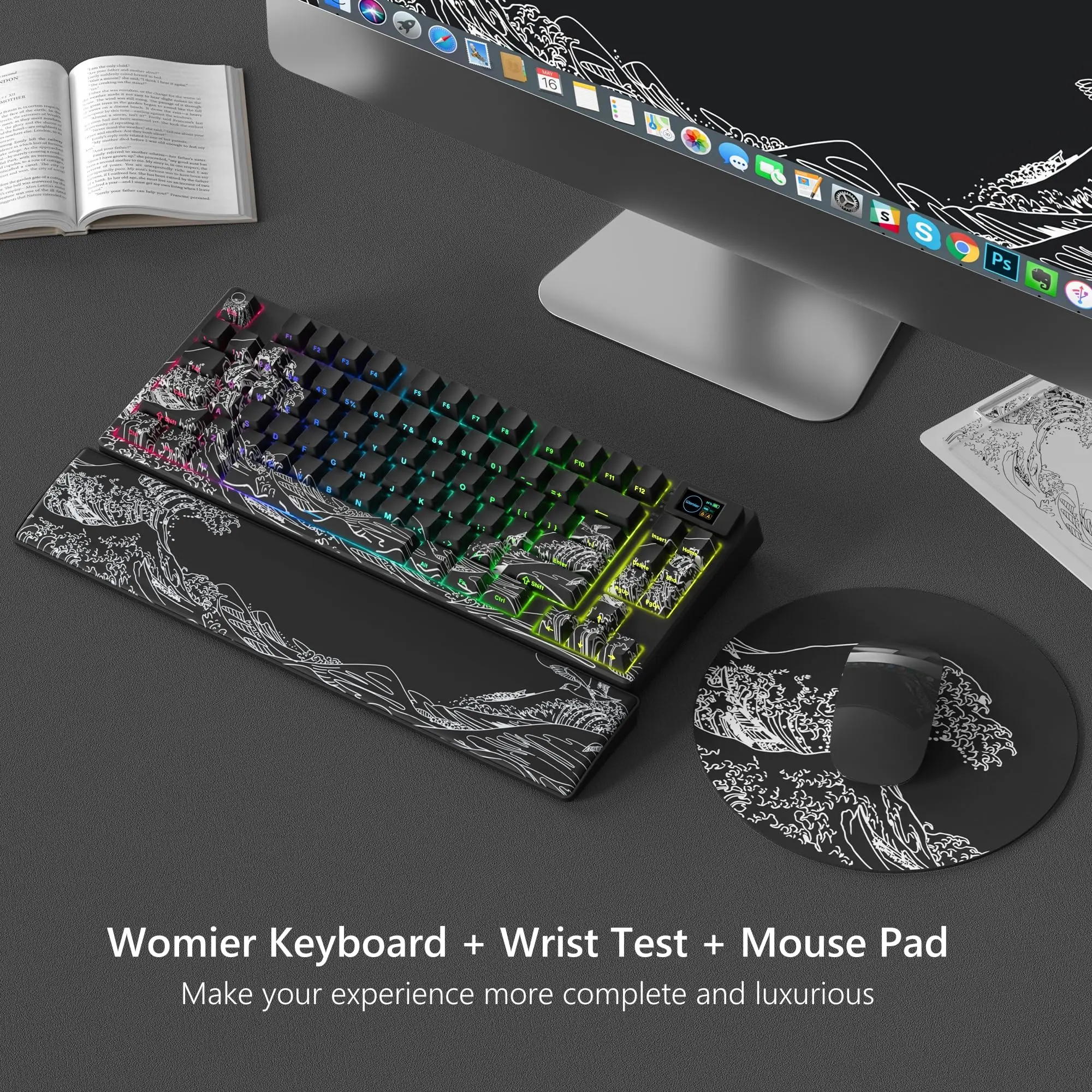 WOMIER-SK80-Pro-Wireless-Mechanical-Gaming-Keyboard-3-Modes-Hot ...