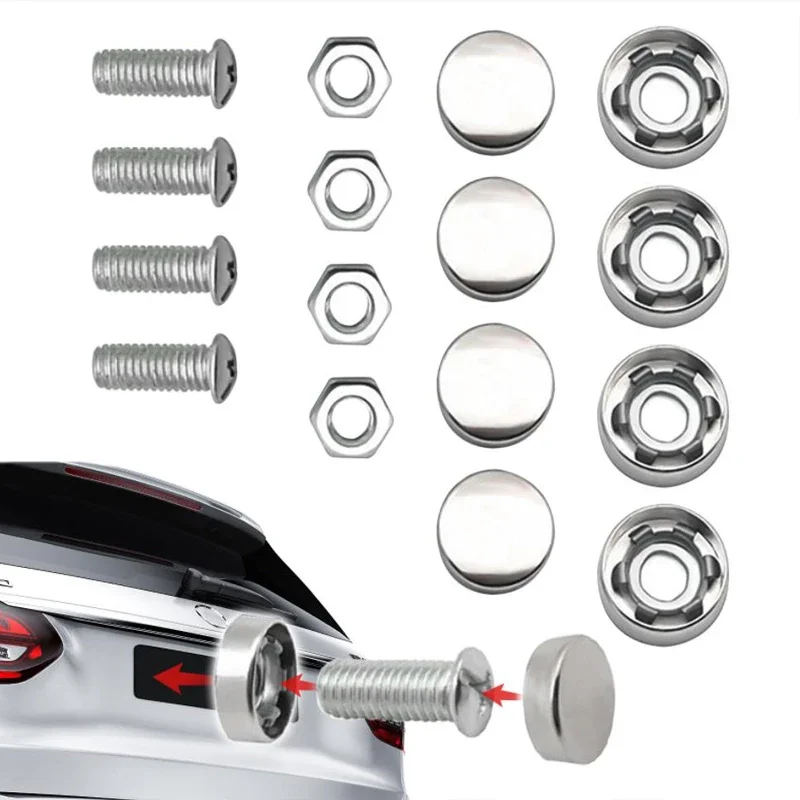 Auto-Anti-Theft-License-Plate-Screws-License-Plate-Security-Screws-Kit ...